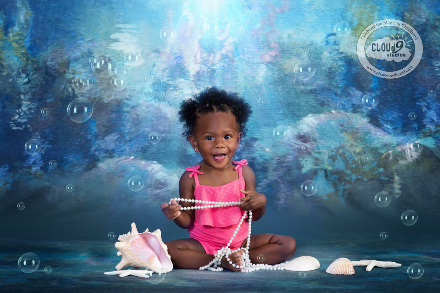 Dive into Magic: Our Popular Mermaid-Themed First Birthday Sessions - Cloud 9 Studios - Wesley ...